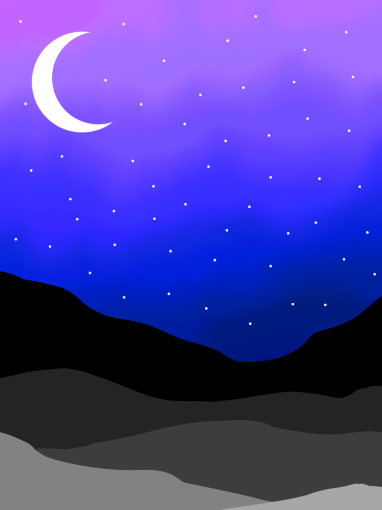 Paisaje de noche - ibisPaint