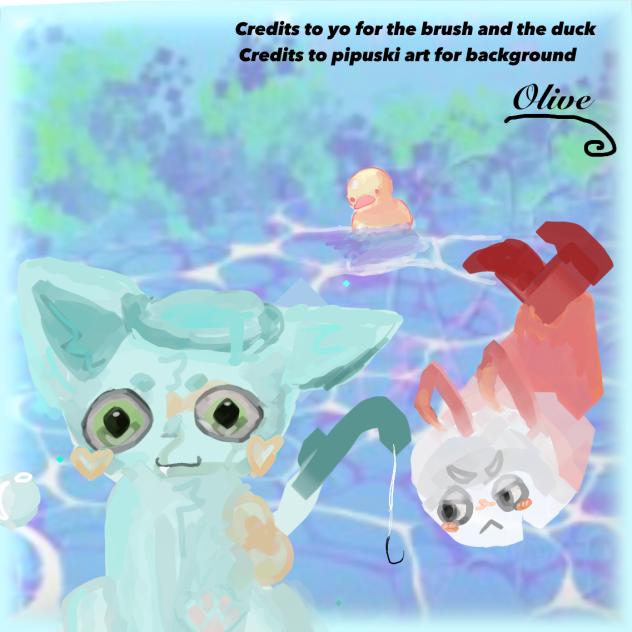 Finn cat and shrimp boi - ibisPaint