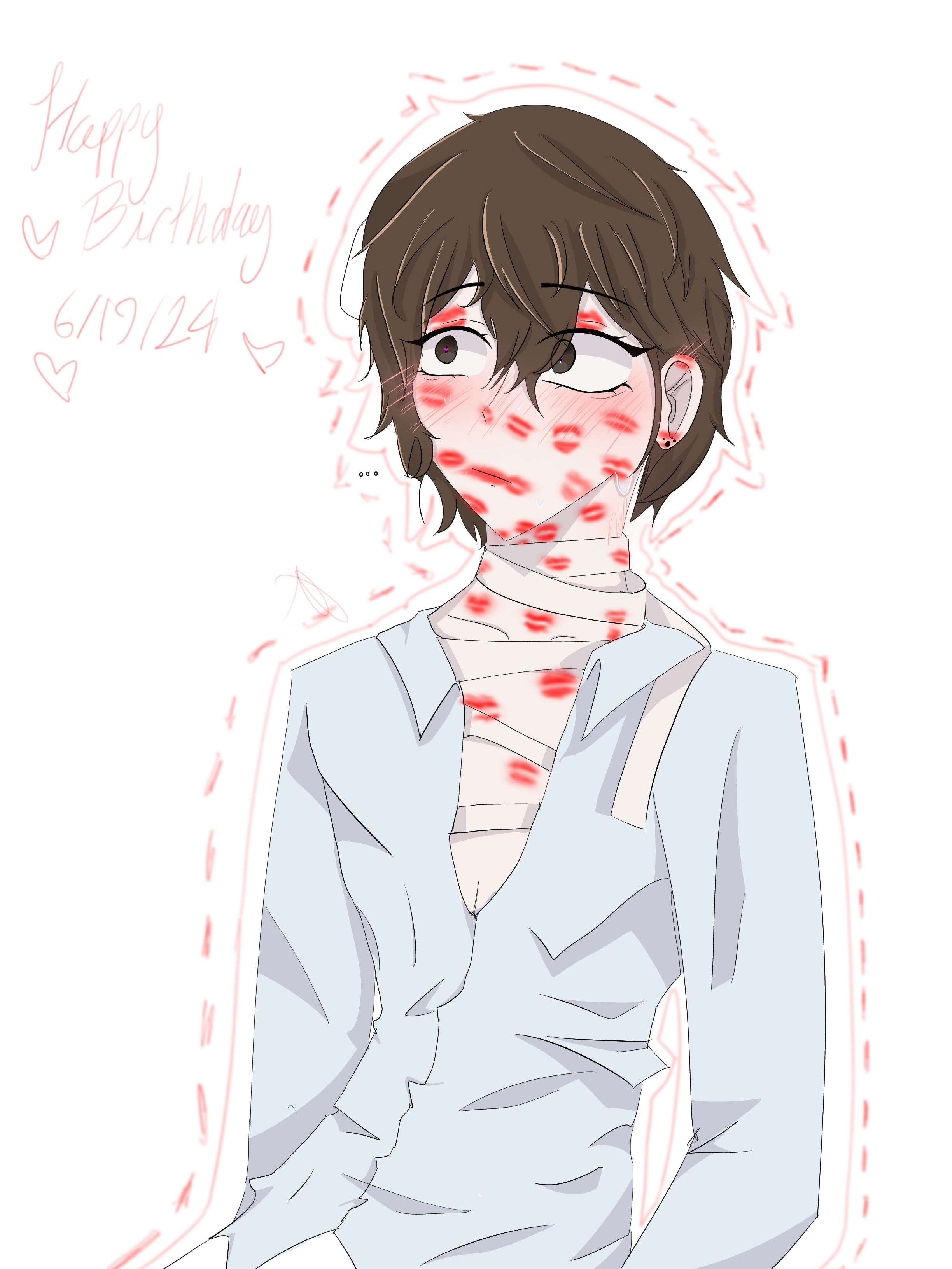 Happy birthday Dazai!!! - ibisPaint
