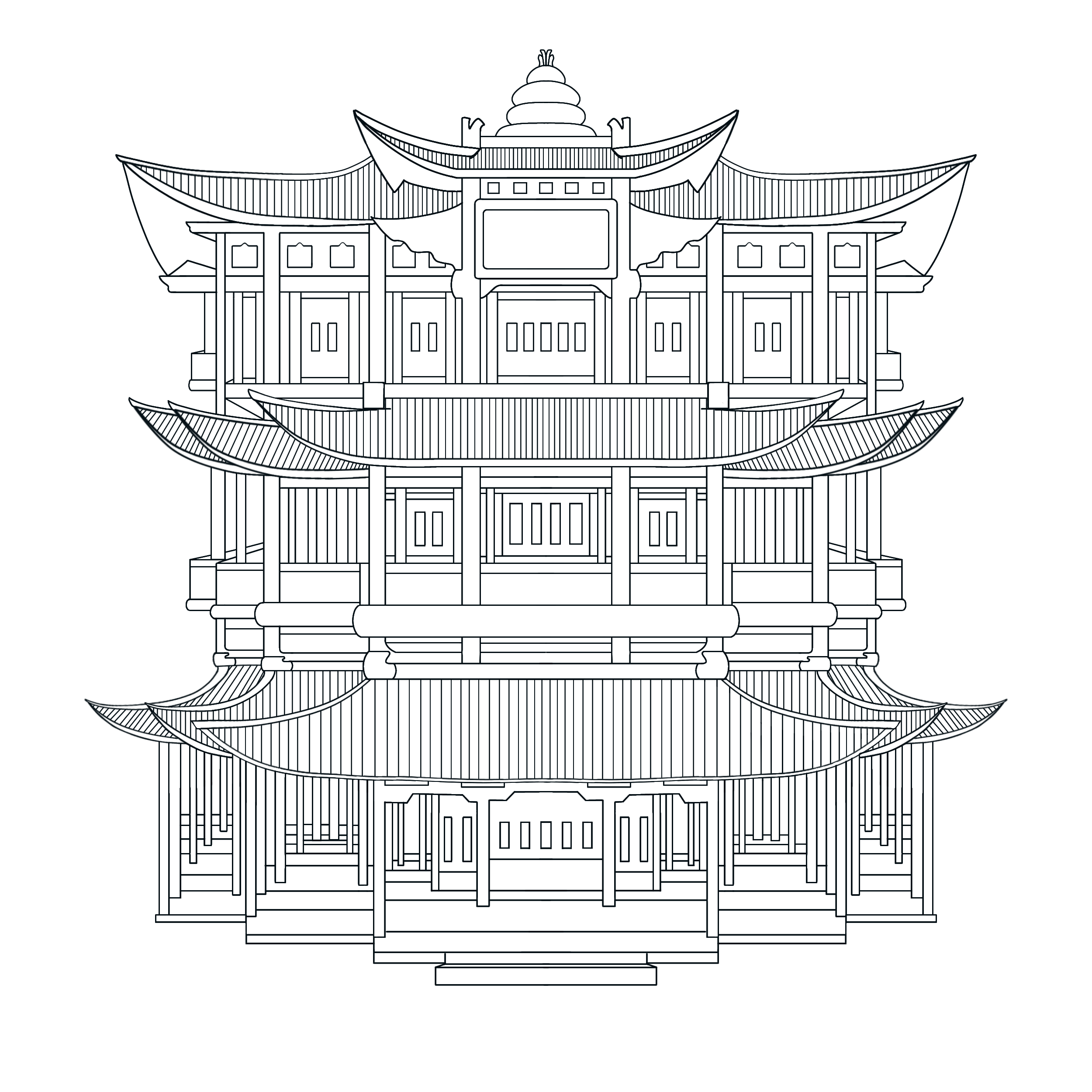 Temple outline - ibisPaint