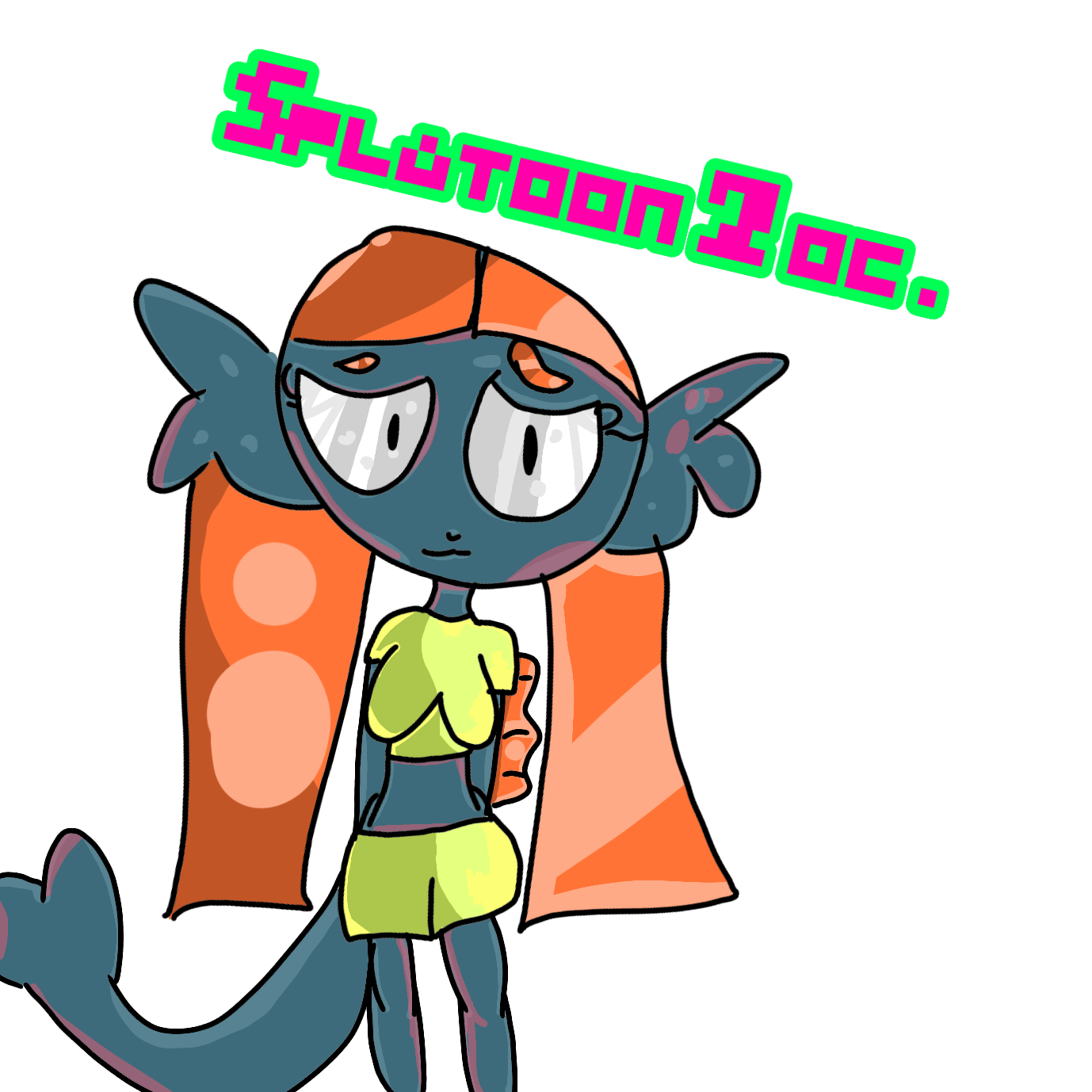 Original splatoon 2 salmon-oid humanoid. - ibisPaint