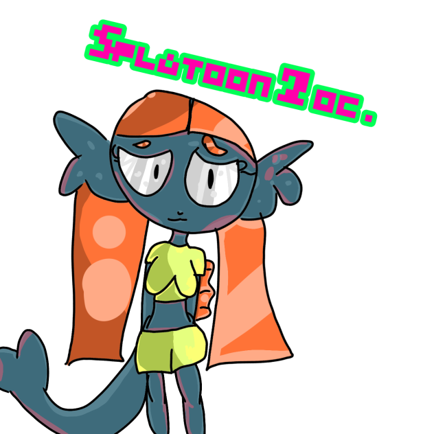 Original splatoon 2 salmon-oid humanoid. - ibisPaint