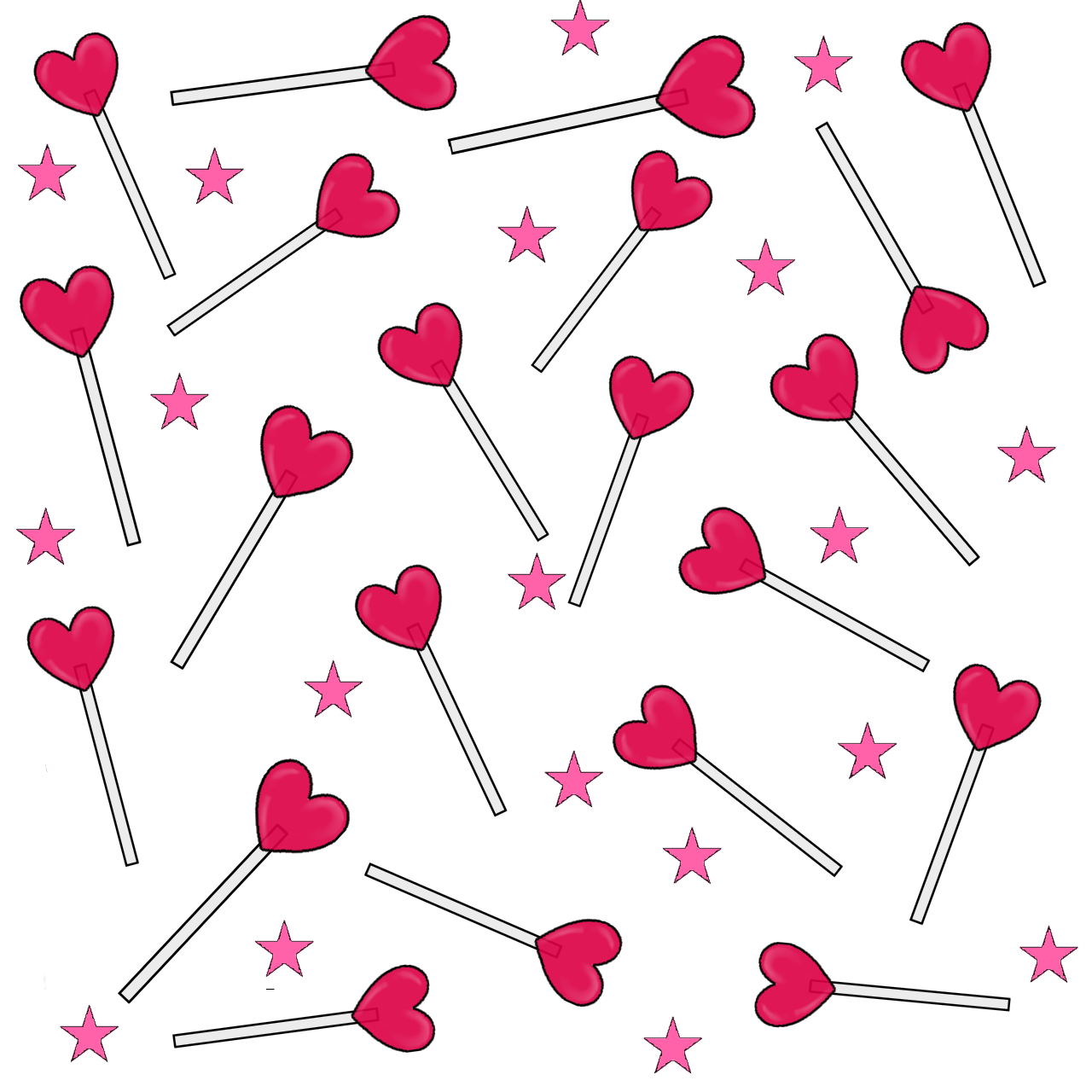 love lollipop pattern - ibisPaint