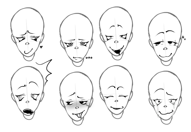 uhurhur facial expressions practice - ibisPaint