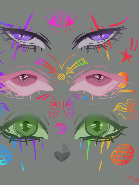 Olhos coloridos - ibisPaint