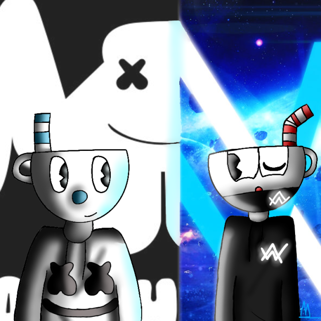 Cuphead and Mugman’s idols - ibisPaint