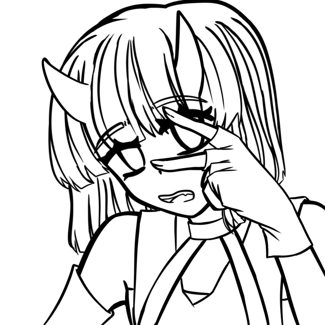 A Demon’s Peace Lineart - ibisPaint