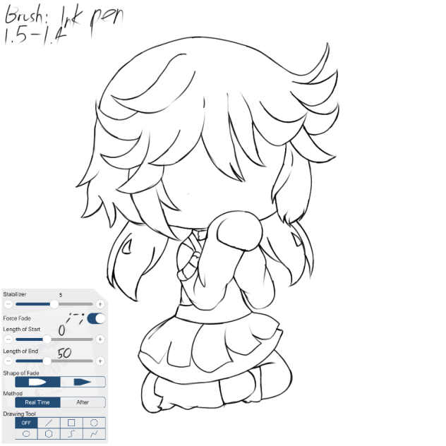 Very crappy lineart - ibisPaint