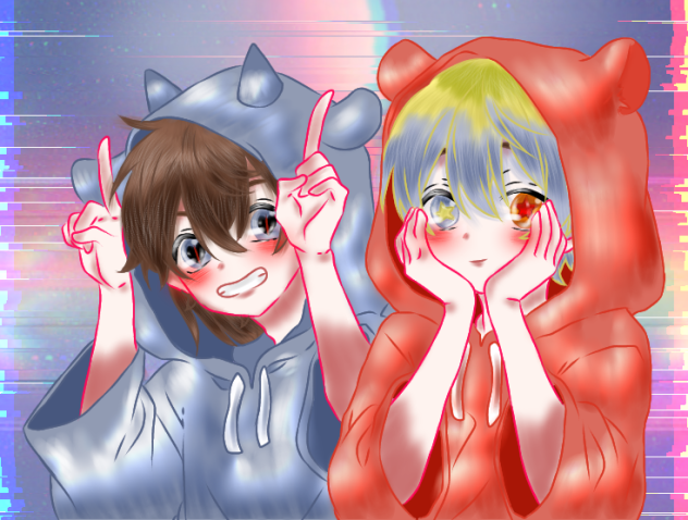 me and hikari cosplay - ibisPaint