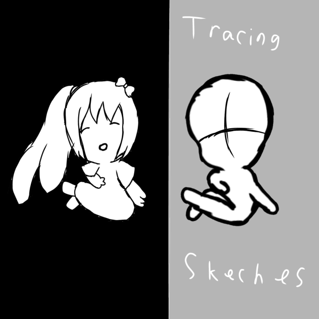Tracing Sketch for chibis - ibisPaint