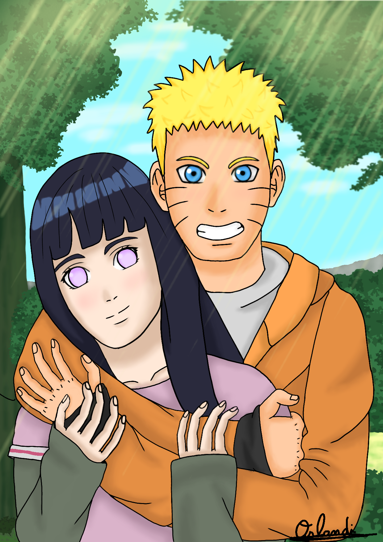 naruto et hinata (fan art) - ibisPaint