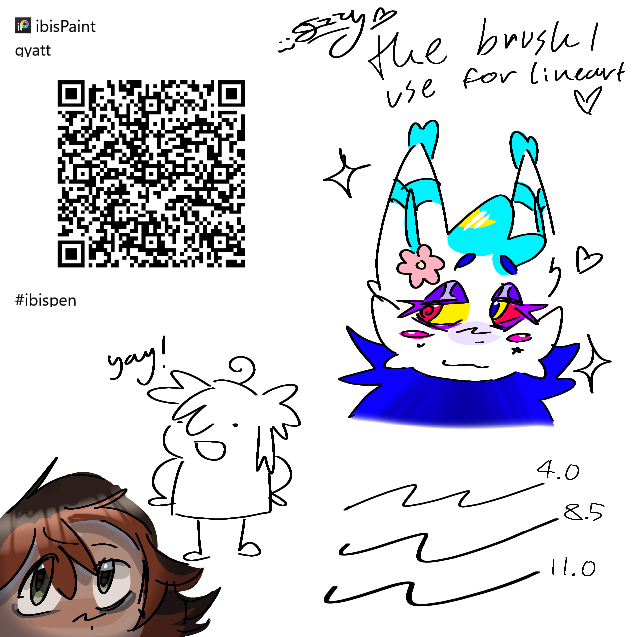 the freaky brush i use 4 lineart - ibisPaint