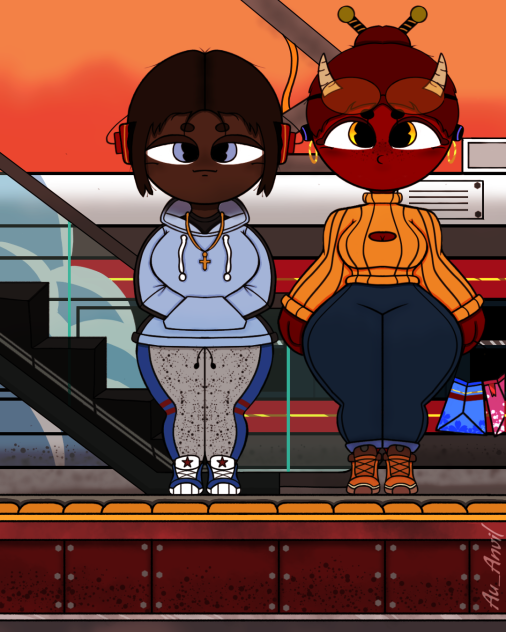 Train ride home - ibisPaint