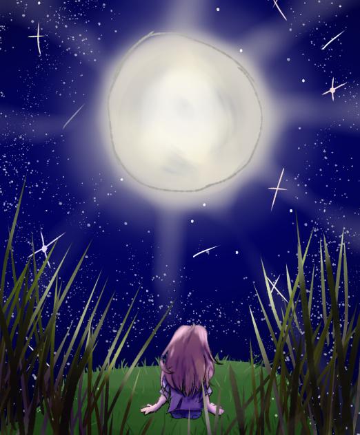 beautiful moon - ibisPaint