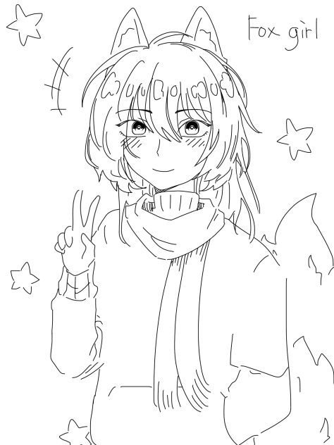 Fox girl - ibisPaint