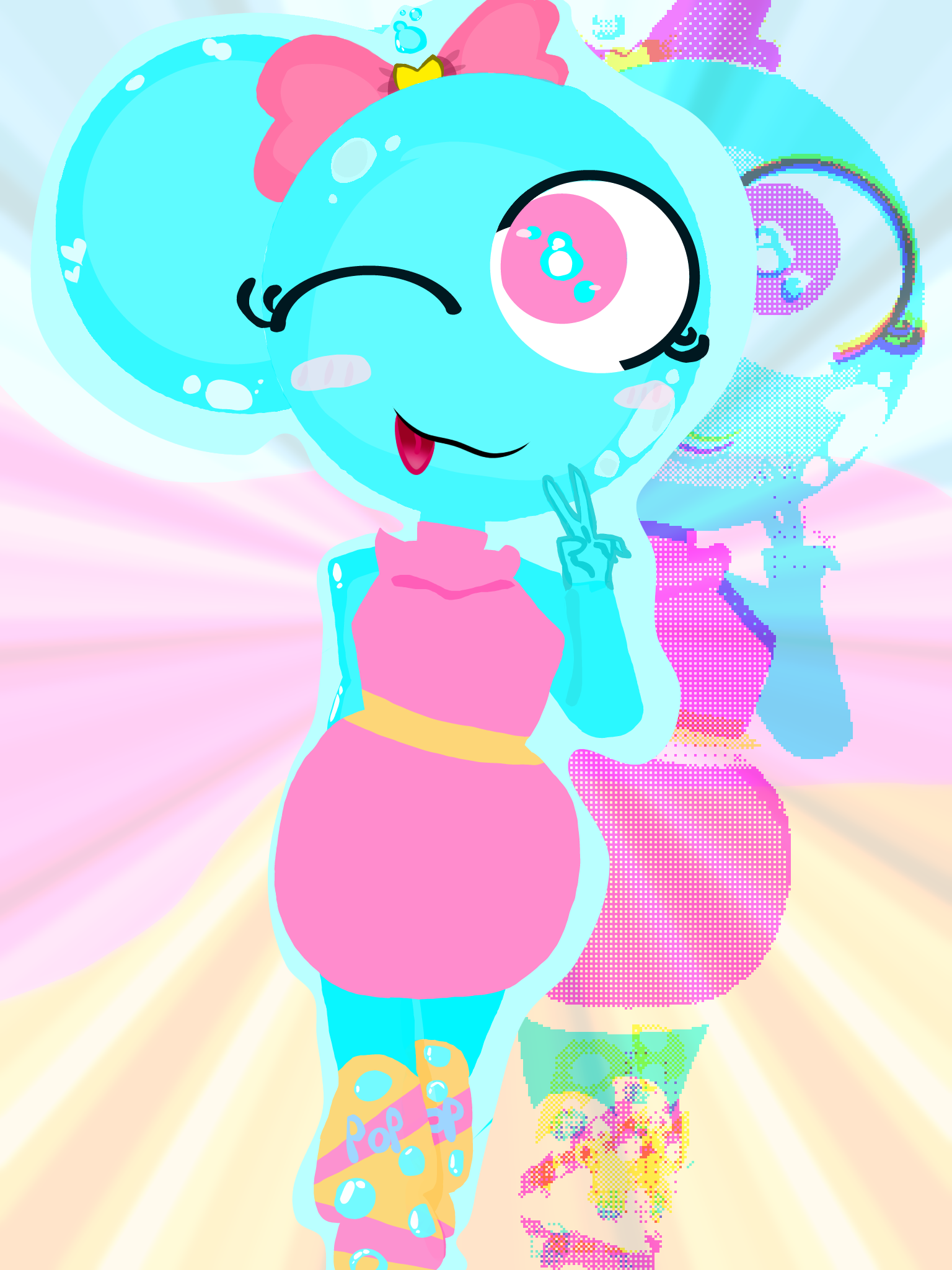 poppy but in laso art [and add non also] - ibisPaint
