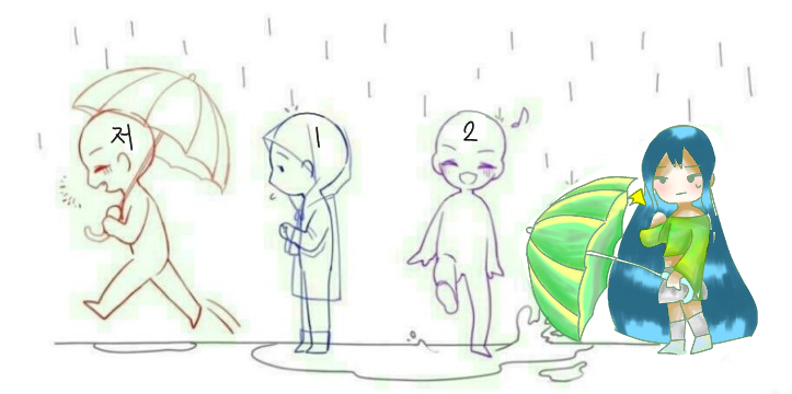 옛긂체로 해본 koo sunny언니 합작 - ibisPaint