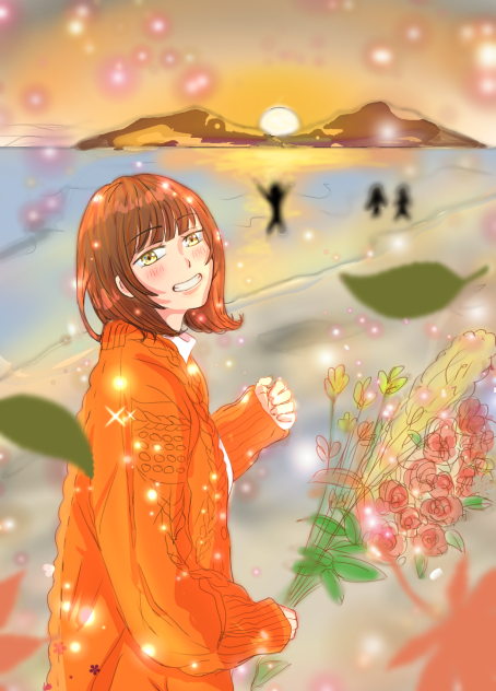 Orange girl - ibisPaint