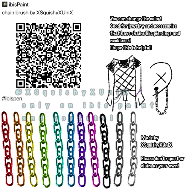 chain brush QR code - ibisPaint