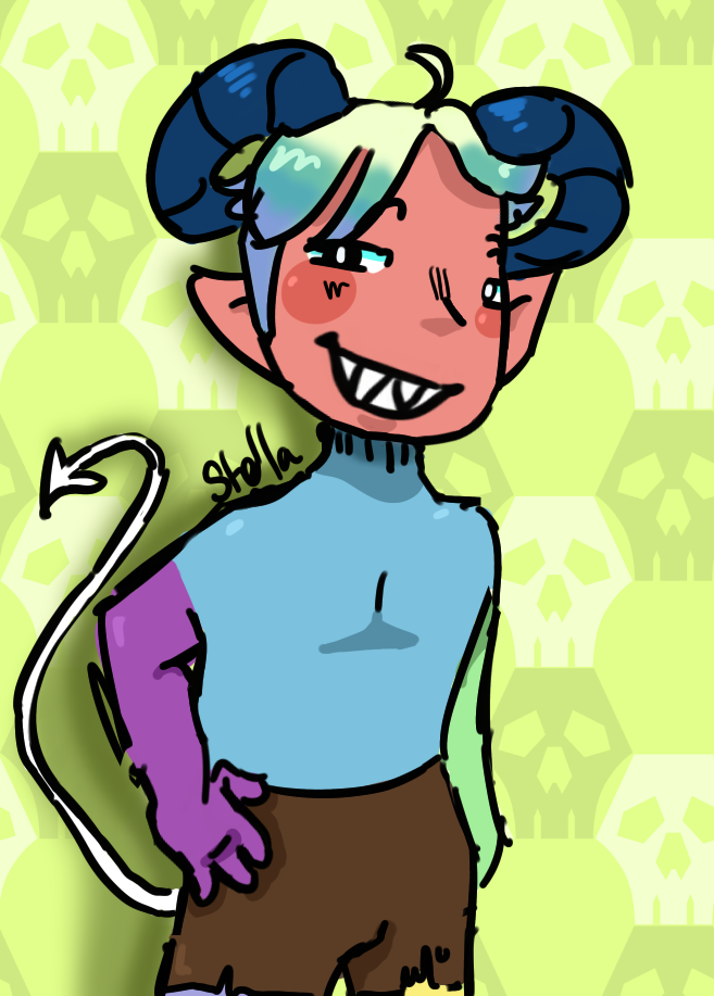 Goofy Demon man 💀 - ibisPaint