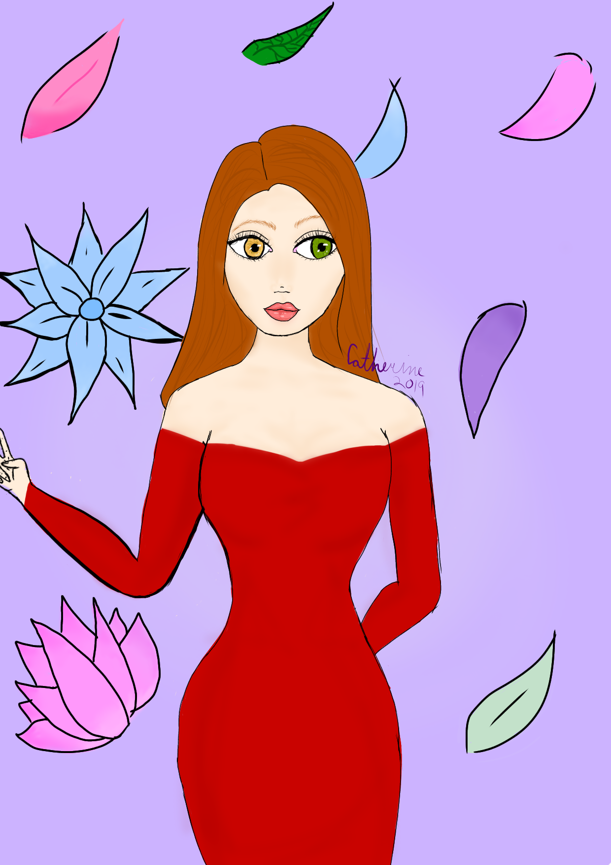 Floral Woman - ibisPaint