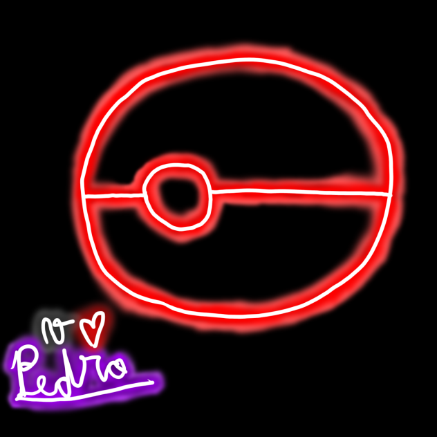 Neon Pokeball - ibisPaint