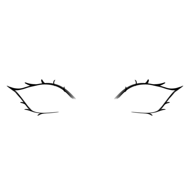 Sharp eyelashes - ibisPaint