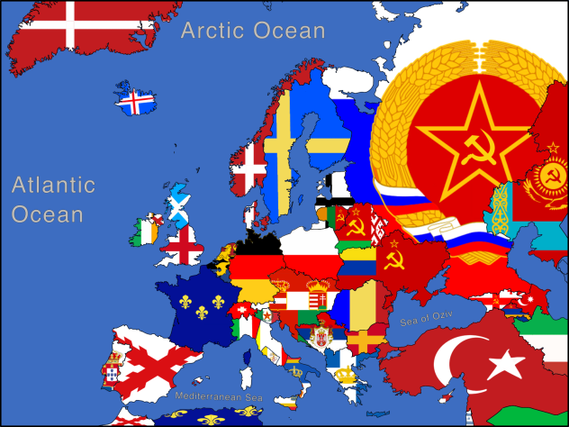Fictional European Flag Map - ibisPaint
