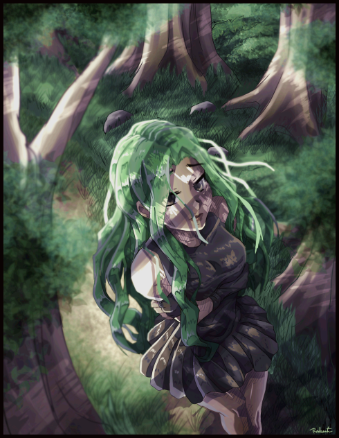 Girl in the Forest - ibisPaint