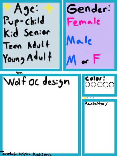 Wolf OC template - ibisPaint