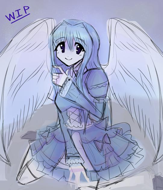Angel WIP - ibisPaint
