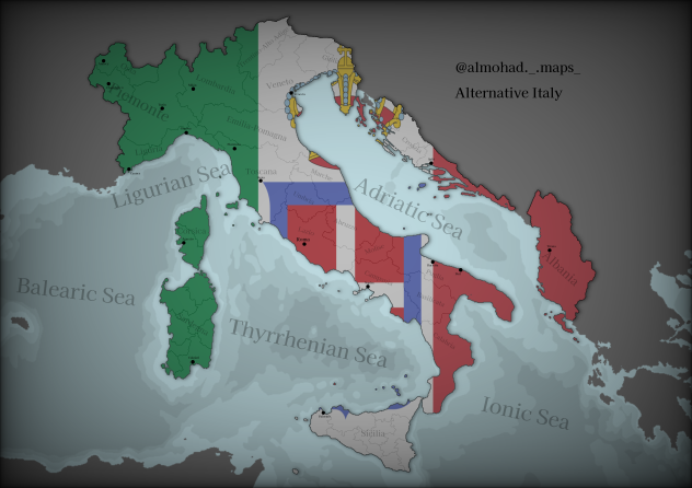 alternative Italy map - ibisPaint