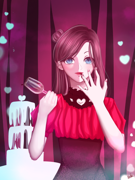 Chocolate wine - ibisPaint