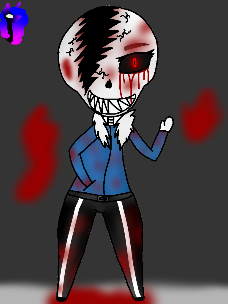 au creepytale girl sans creepy - ibisPaint