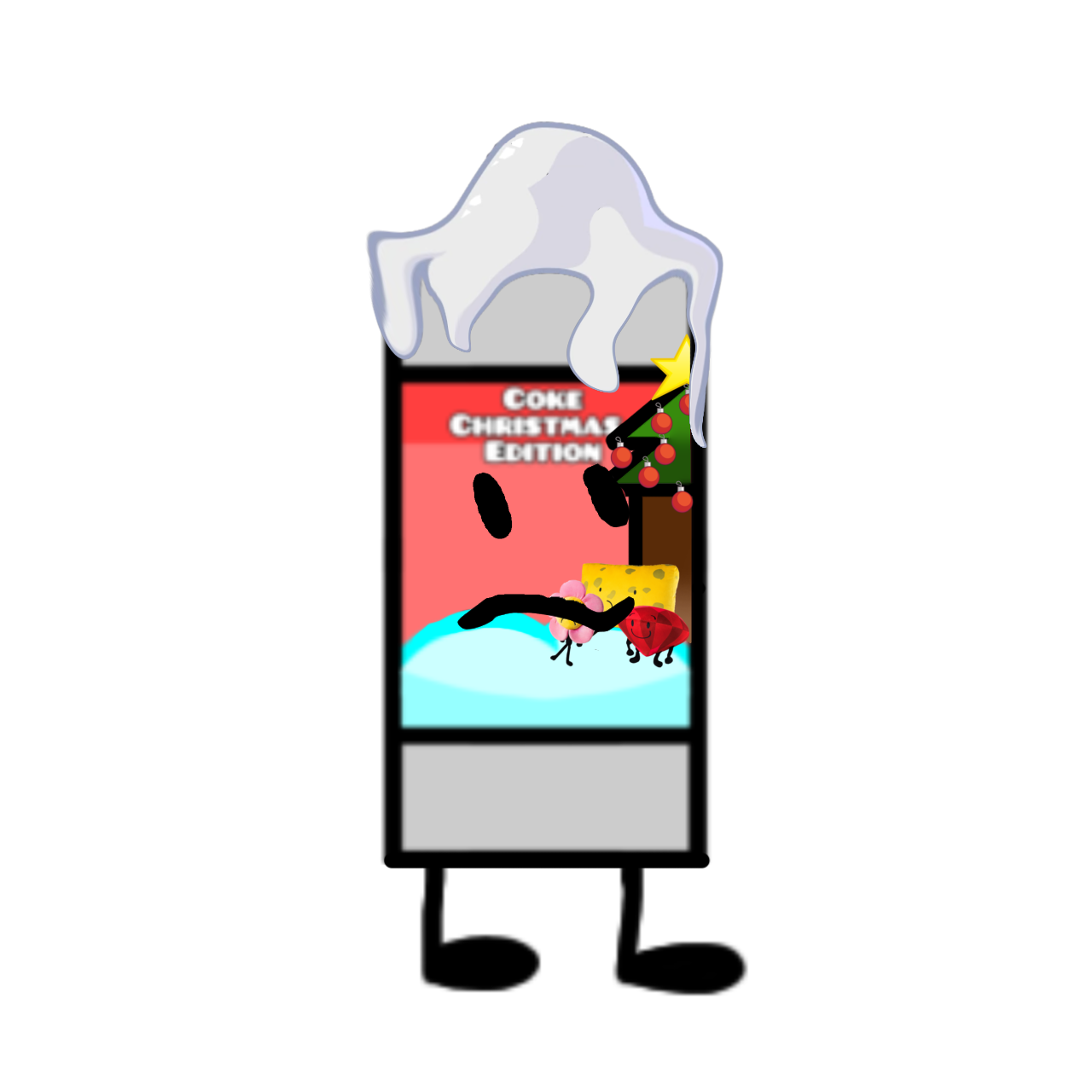 Upgraded Christmas Coke BFDI - ibisPaint