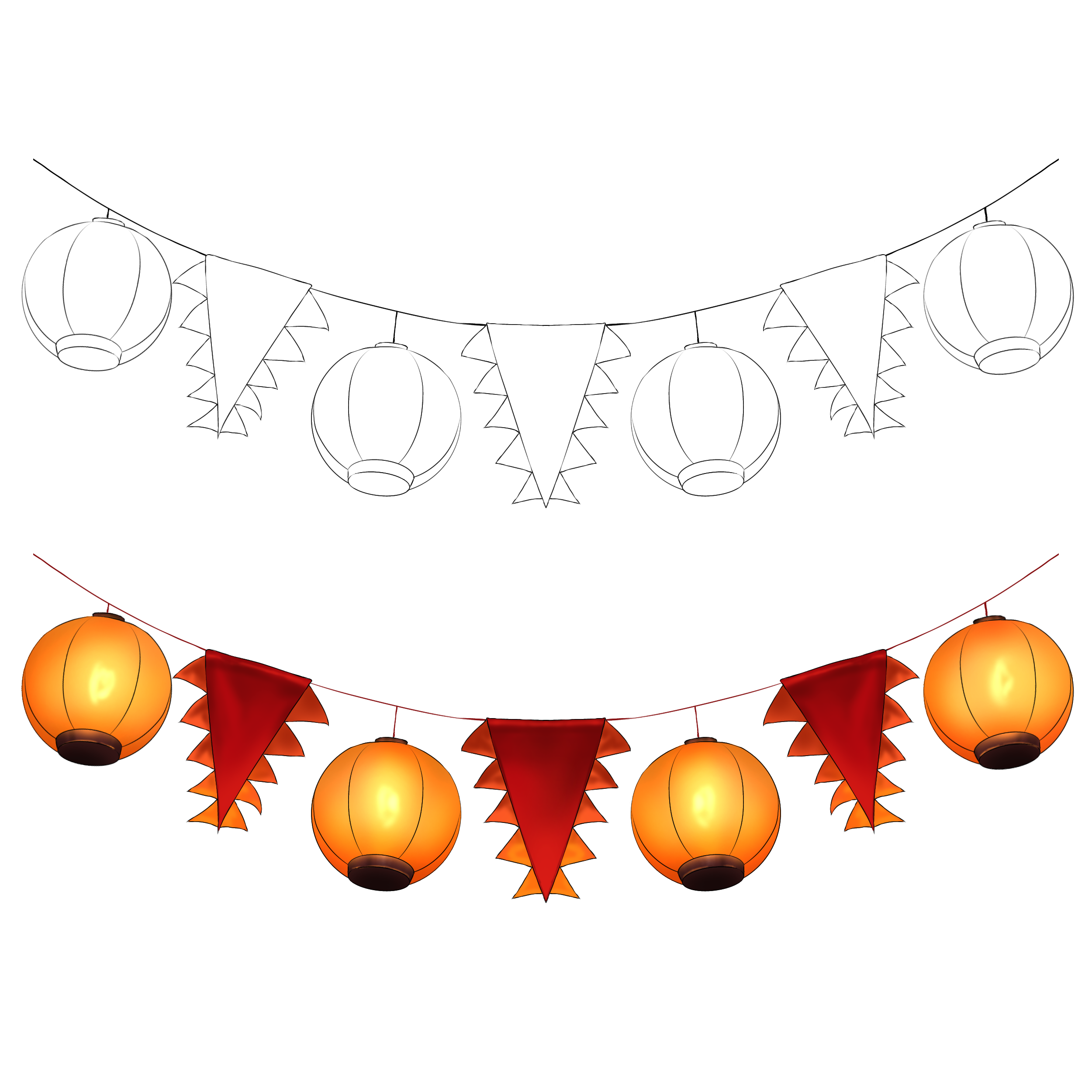 festival lantern - ibisPaint