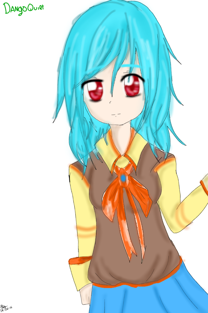 loli pelo azul xD - ibisPaint