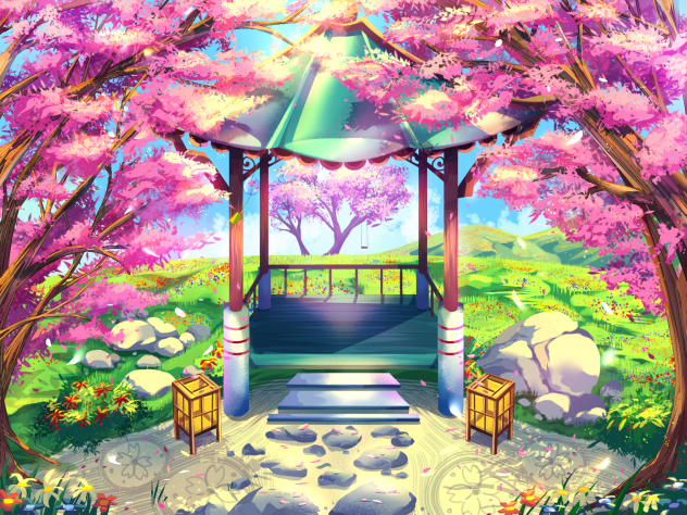🌸Gazebo In Spring🌸 - ibisPaint