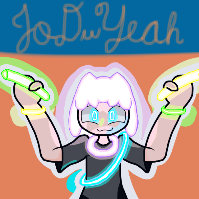 Nicos and his glow sticks - ibisPaint