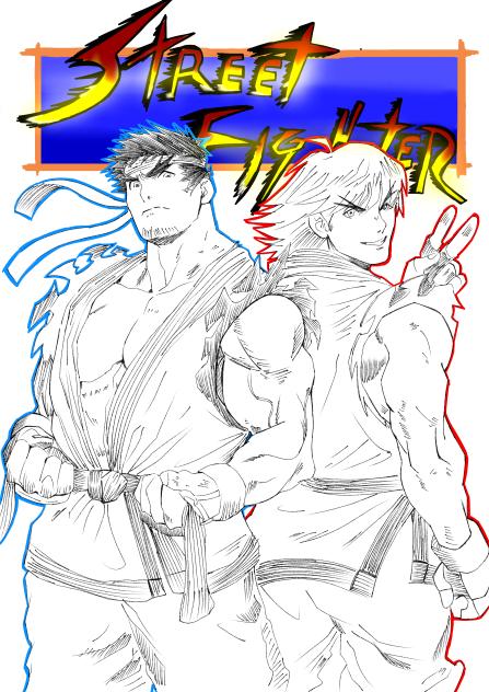 ryu and ken streetfigther - ibisPaint