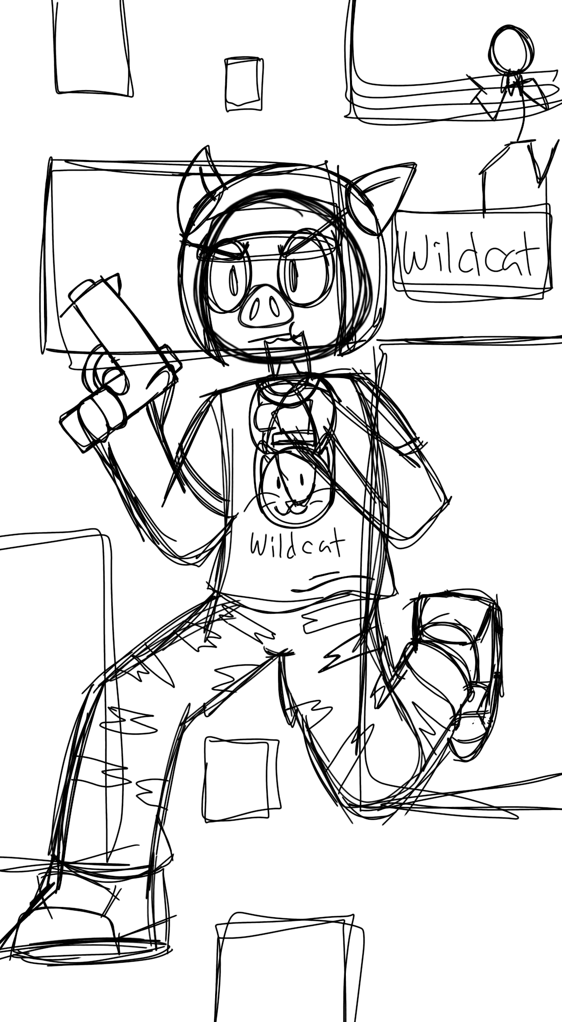 Wildcat Sketch - ibisPaint