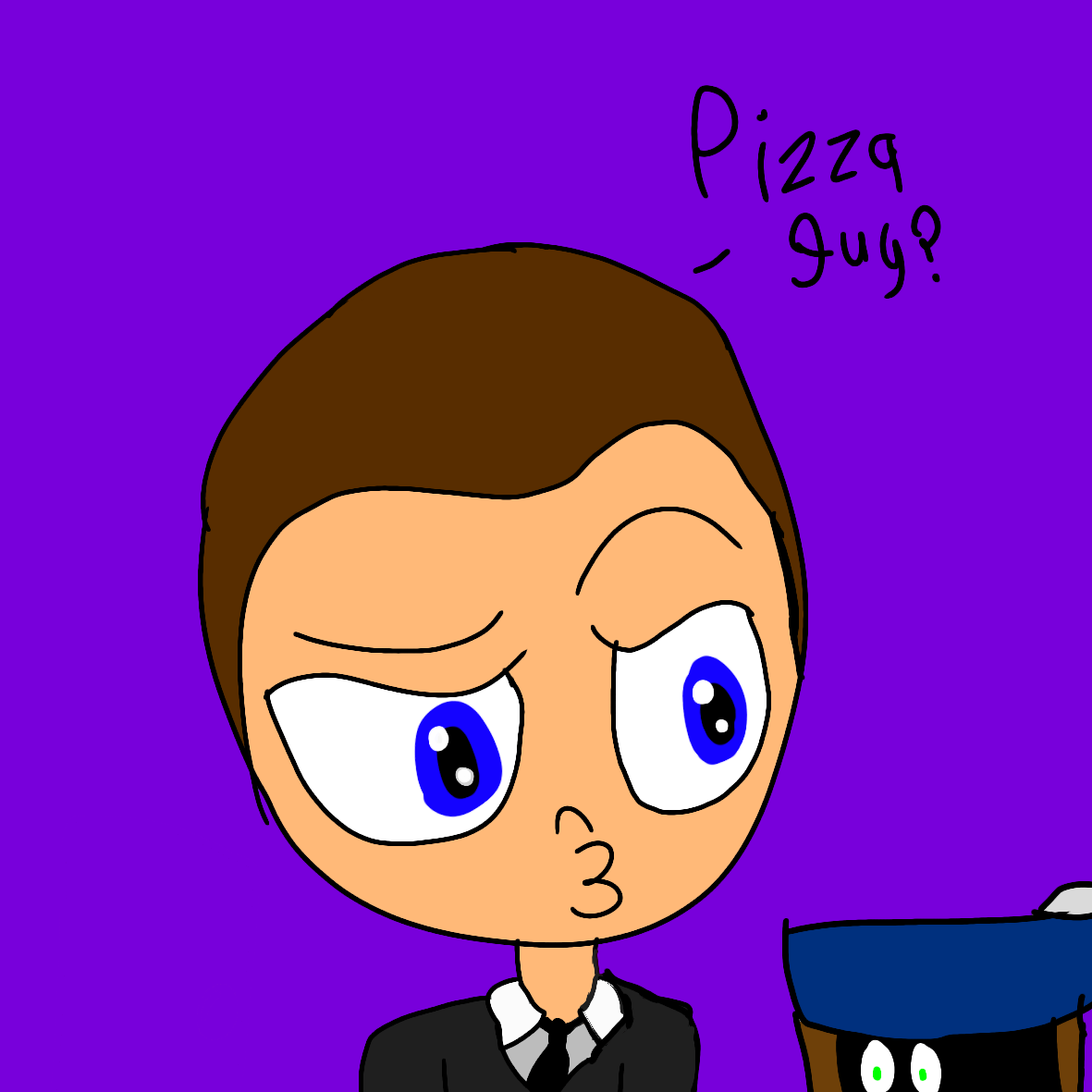 Chester and the pizza guy - ibisPaint