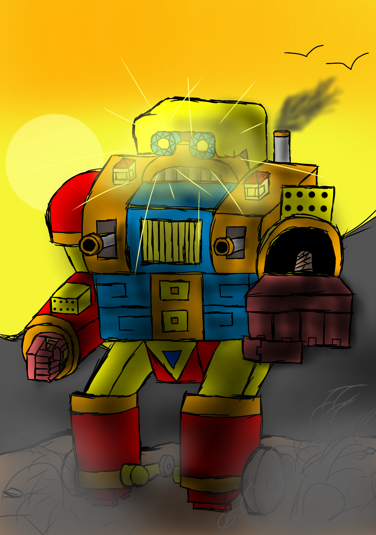 Stonepunk Mecha Kijhe - ibisPaint