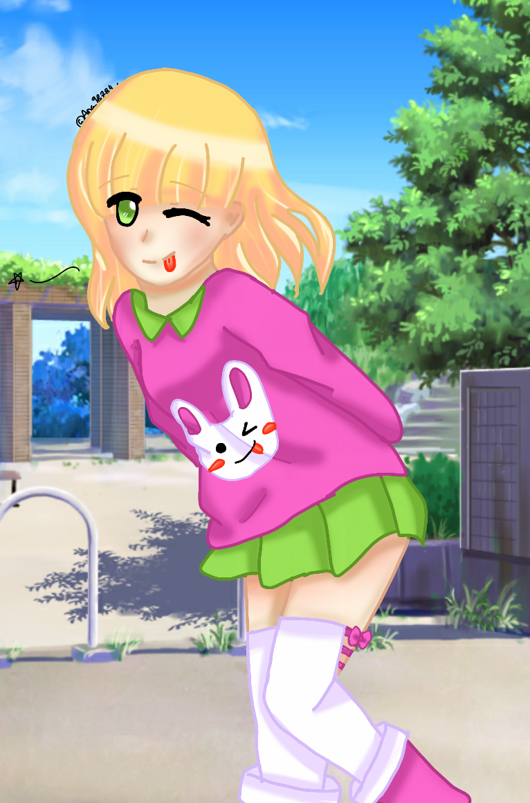 viaje al parque - ibisPaint