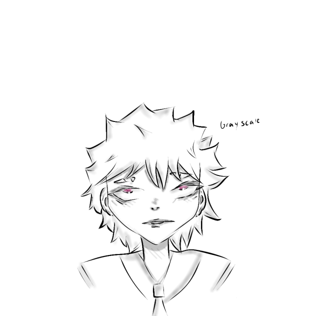 grayscale shade practice - ibisPaint