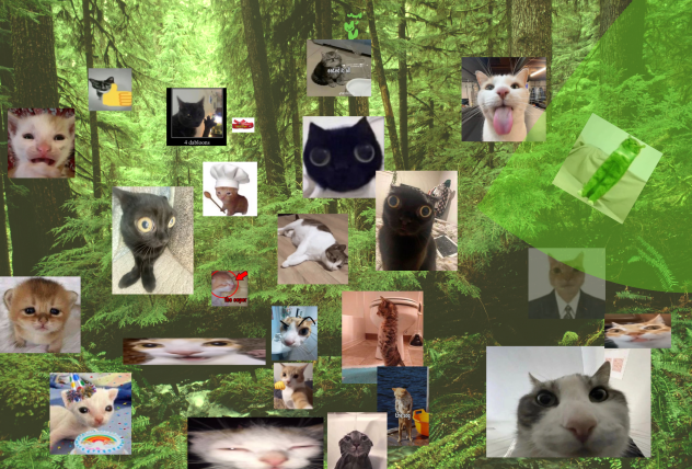 Silly cat forest - ibisPaint