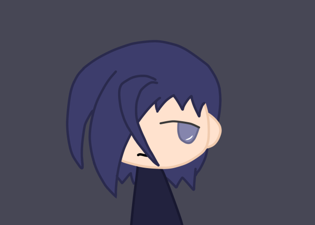 Weird Blue Dude - ibisPaint