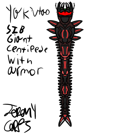 Yak utao giant centipede with armor - ibisPaint