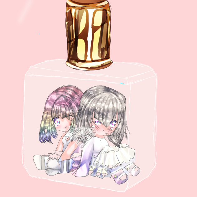 Girls in perfume bottle🌷💫 - ibisPaint