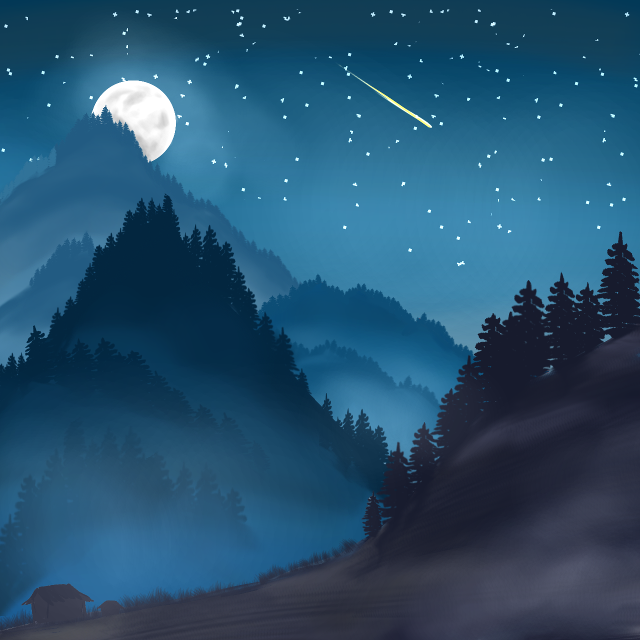 cypress mountain - ibisPaint